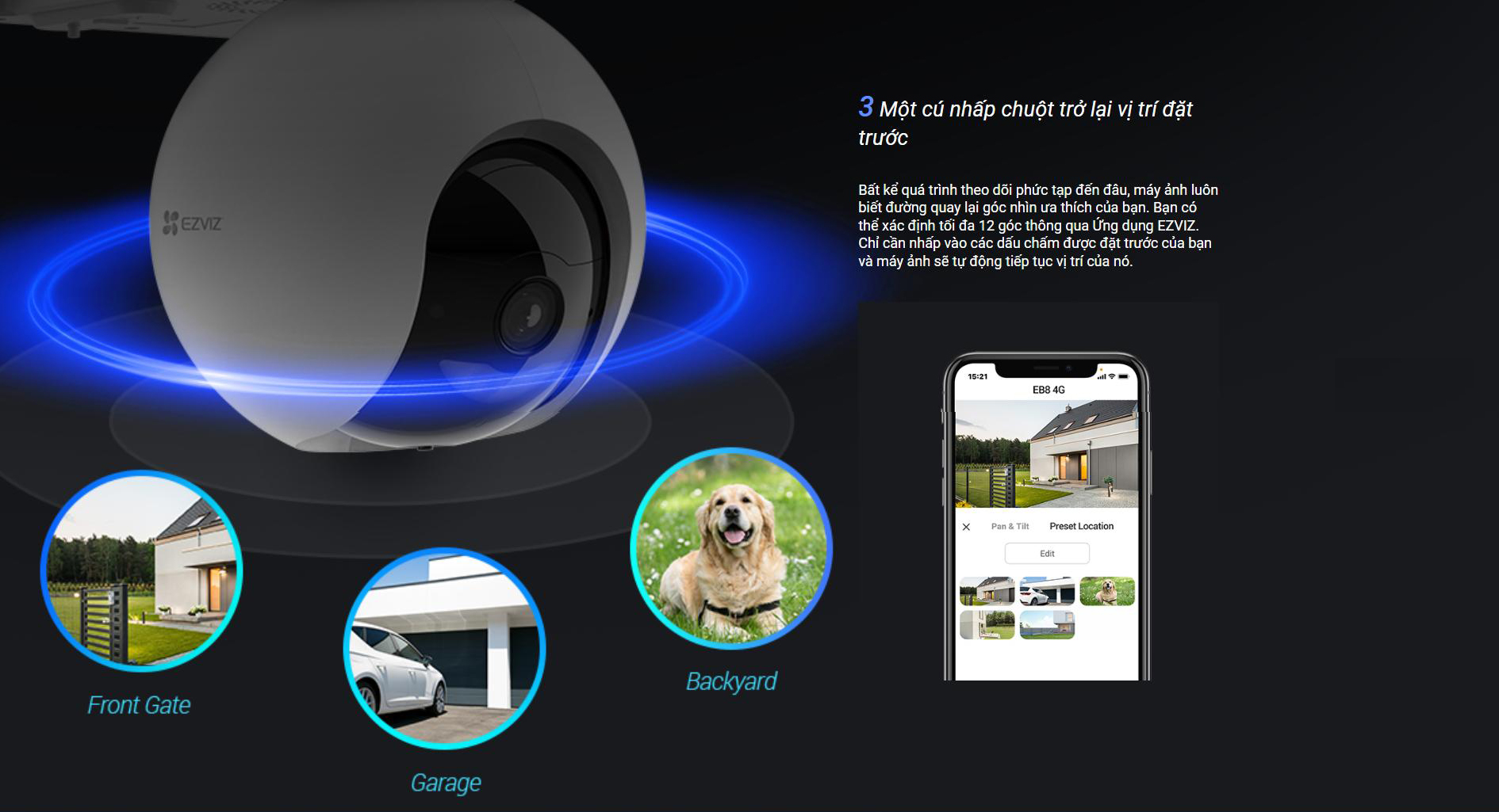 Camera Wifi Ezviz EB8 4G 2K - Mead Tech